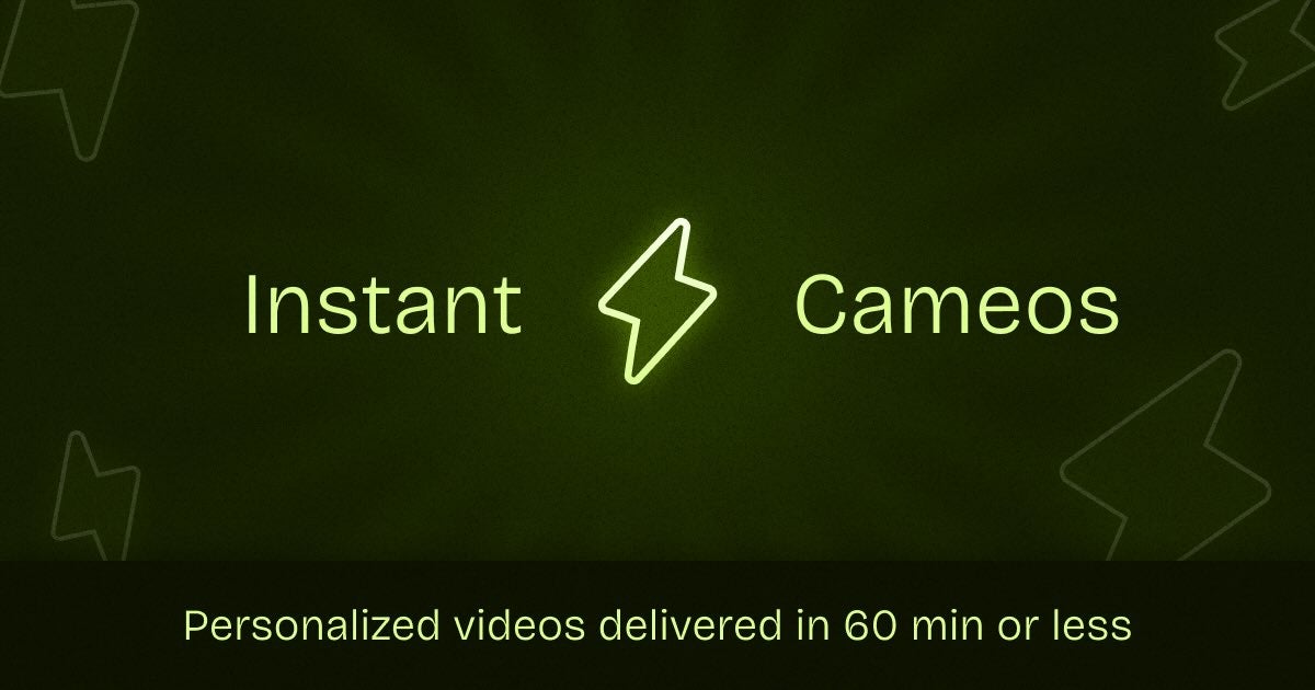 Instant Cameo videos